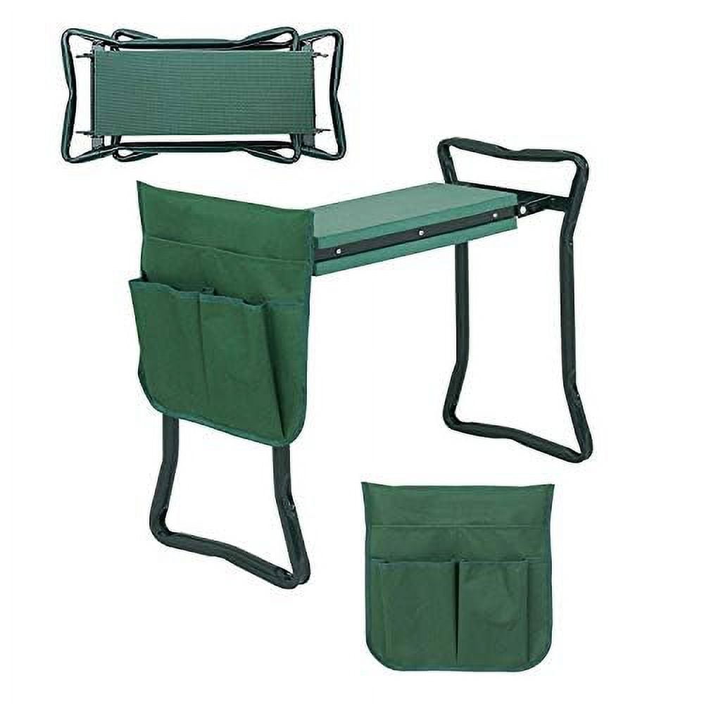 Portable Folding Garden Kneeler Seat with Free Tool Pouches Lightweight ...