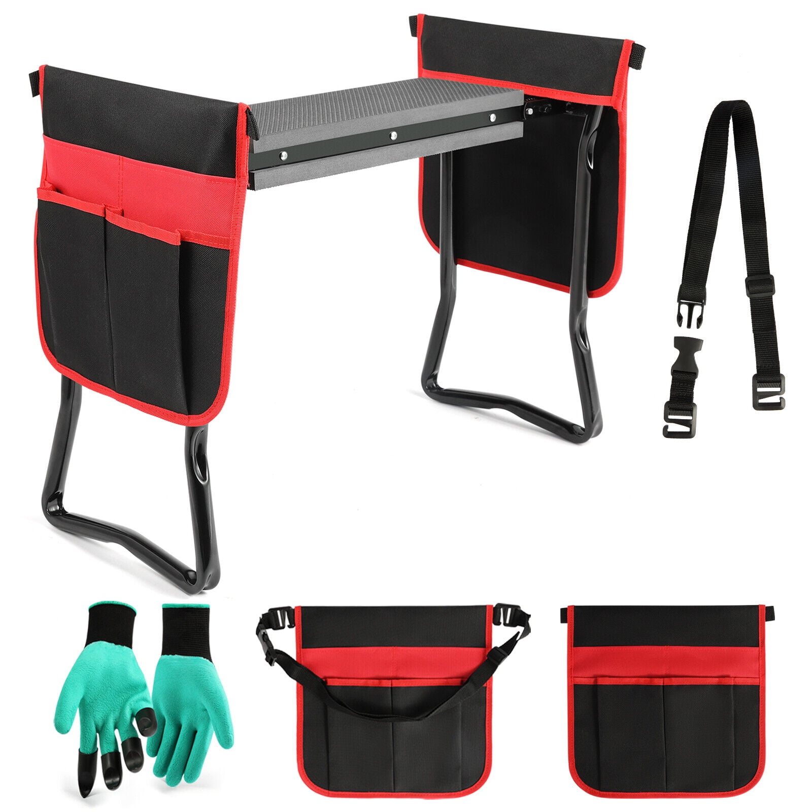Portable Folding HeavyDuty Garden Kneeler Bench Stool Kneeling Glove+ ...