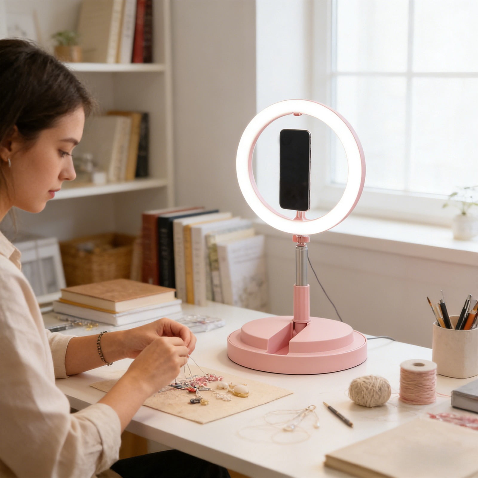 Portable Folding LED Ring Light for Live Streaming, Selfie, Photography ...