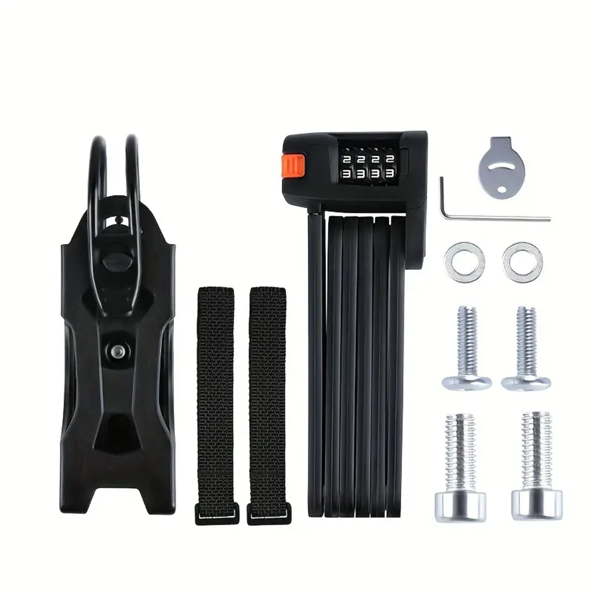 BUCKLOS Portable Mini Anti-Theft Folding Lock for Mountain Road Bikes ...