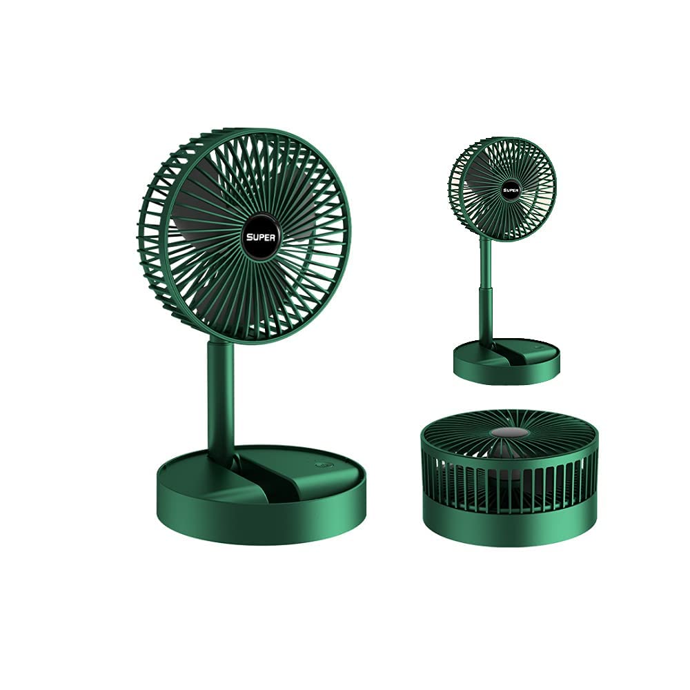 Portable Folding Pedestal USB Fan 65Inch 3 Speeds 2000mAh Battery ...