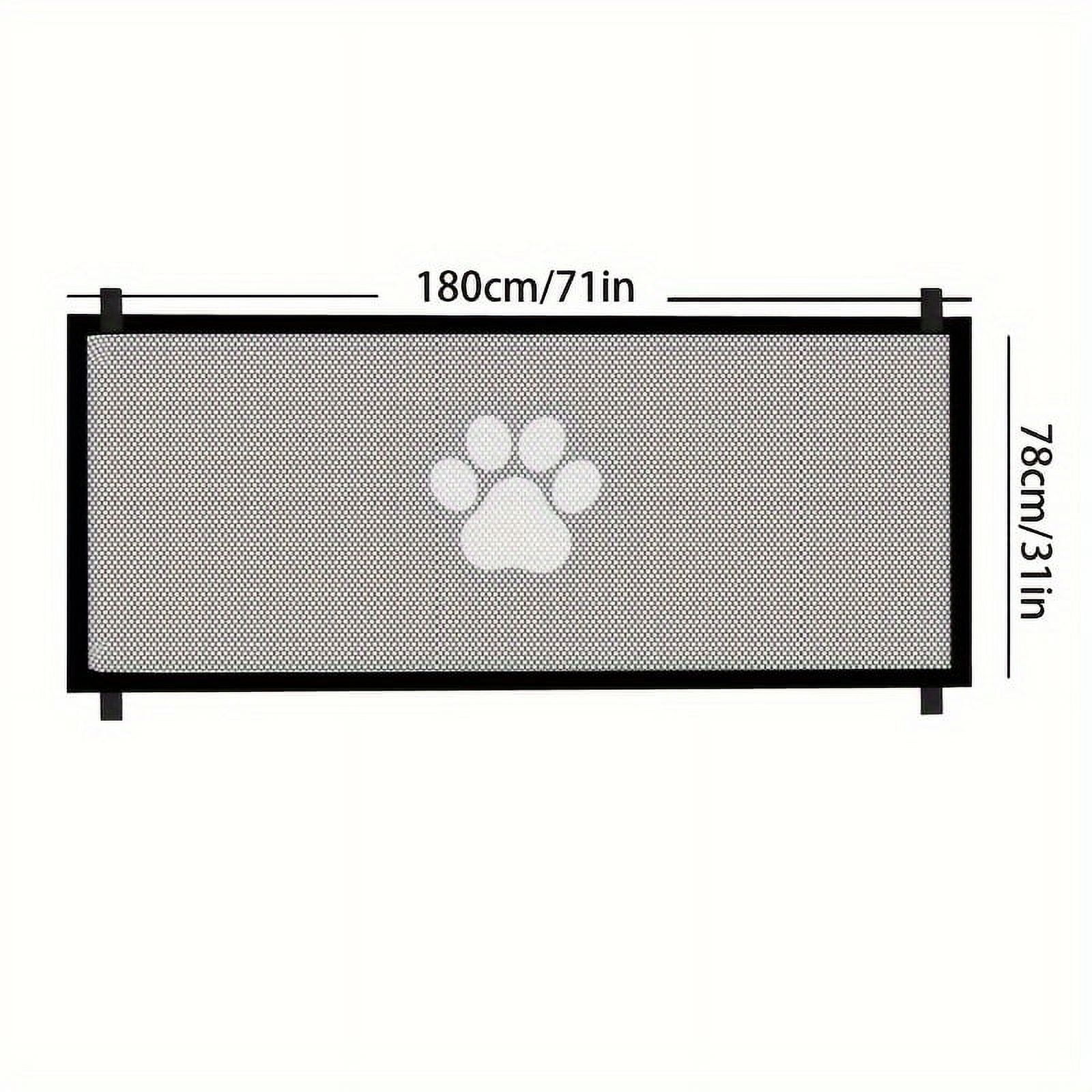 Portable Folding Pet Safety Gate - Durable PE Mesh Barrier for Dog ...