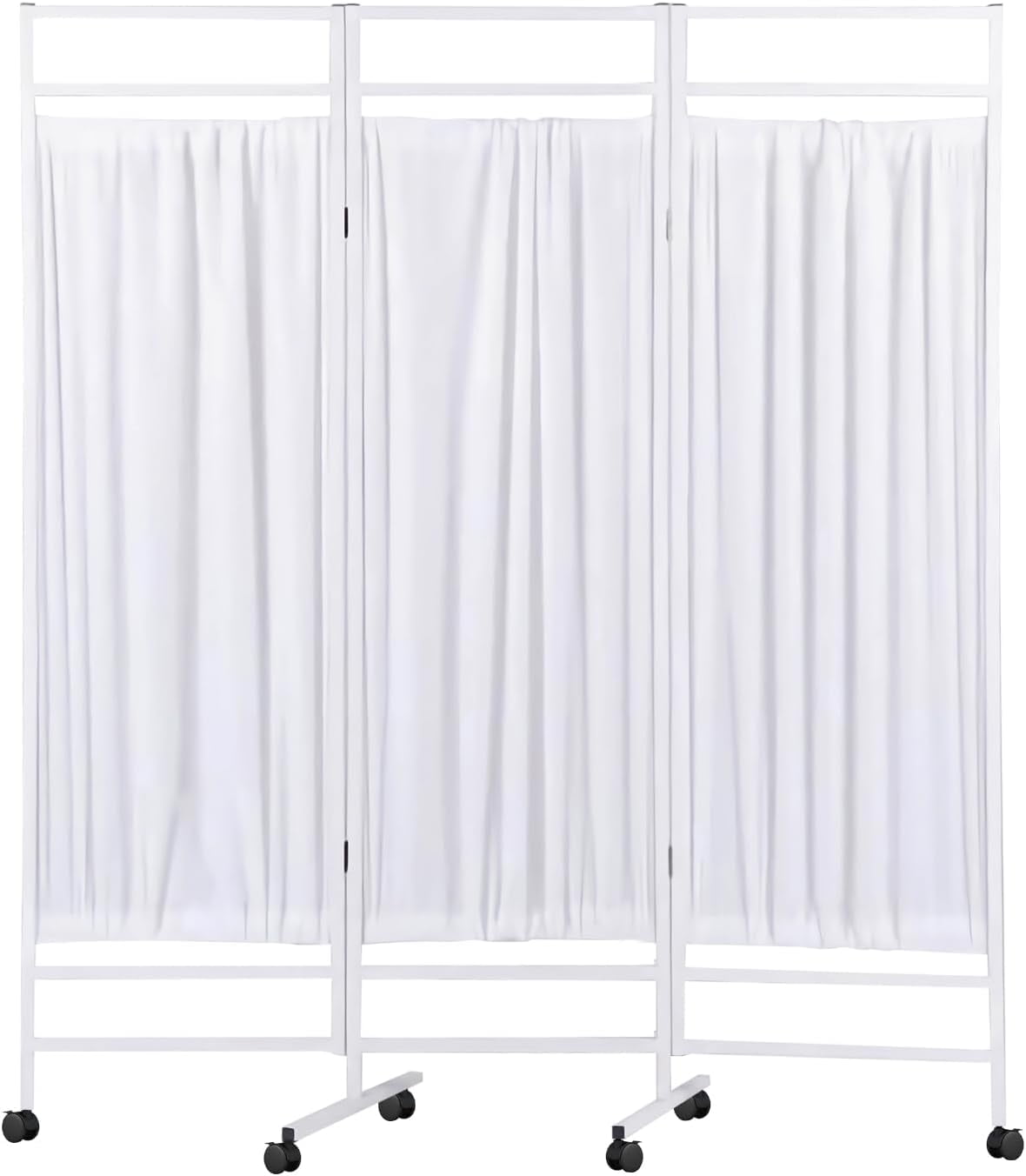 Portable Folding Room Divider – Freestanding Fabric Panels, 6 ft Tall ...