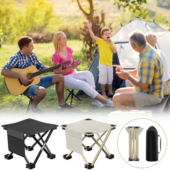 Portable Folding Stool, Compact Camping Chair, 1 Second Setup ...