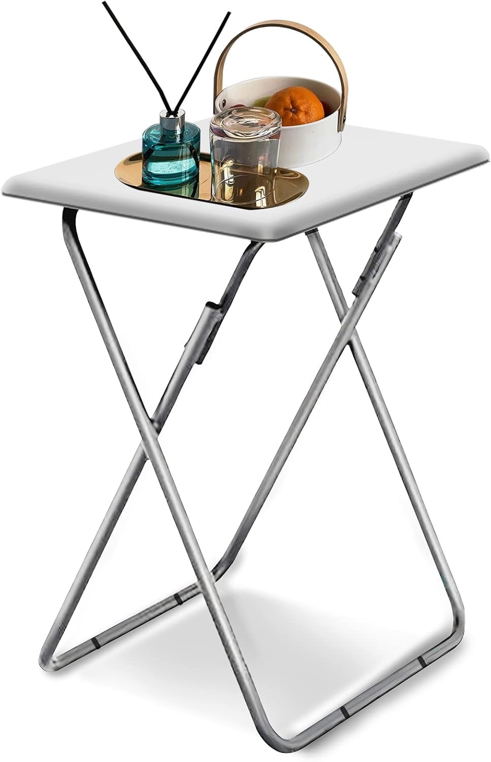 Portable Folding TV Tray Table TV Dinner Tray with Sturdy MDF,No ...