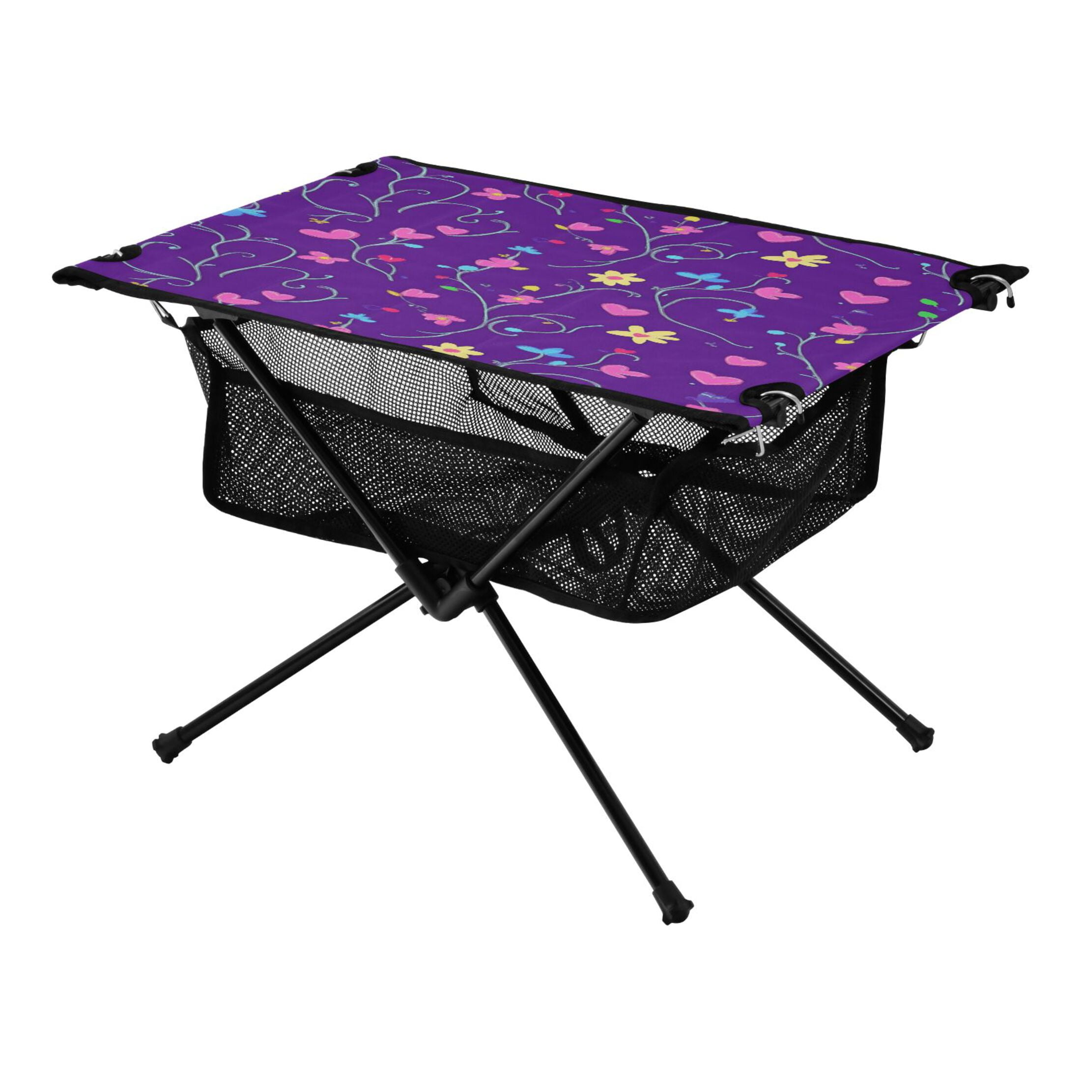 Portable Folding Table 23.6" Lightweight Oxford Fabric Camping Desk for ...