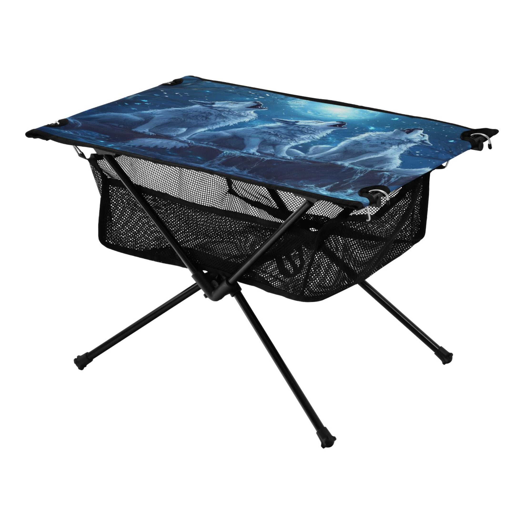 Portable Folding Table 23.6" Lightweight Oxford Fabric Camping Desk for ...
