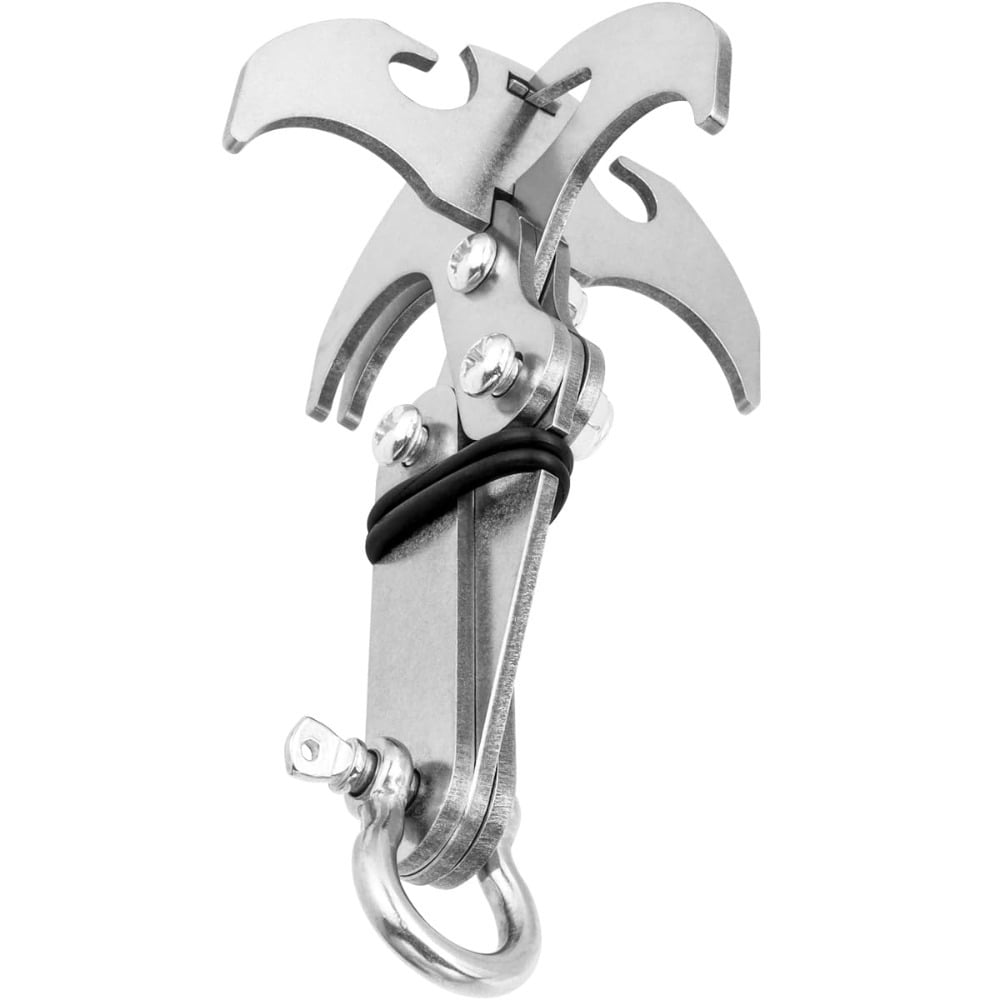 Portable Folding Versatility Deployment Grappling Hook Carabiners Hook ...
