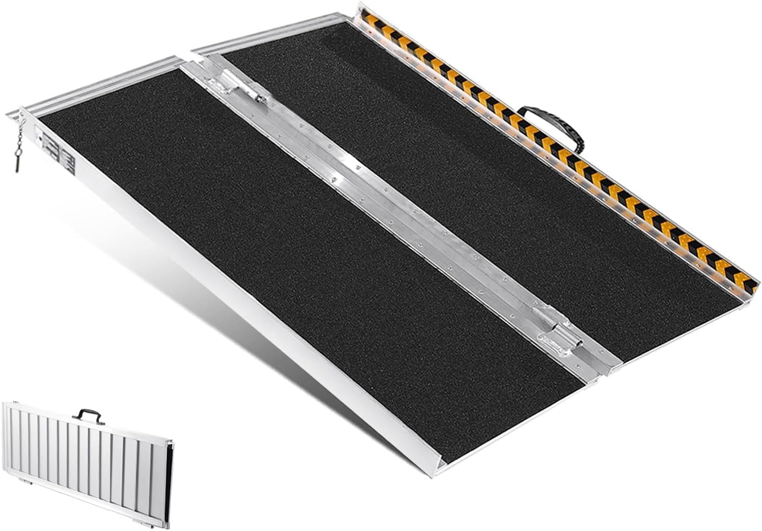 Portable Folding Wheelchair Ramp with Handle | 600LBS Load Capacity Non ...