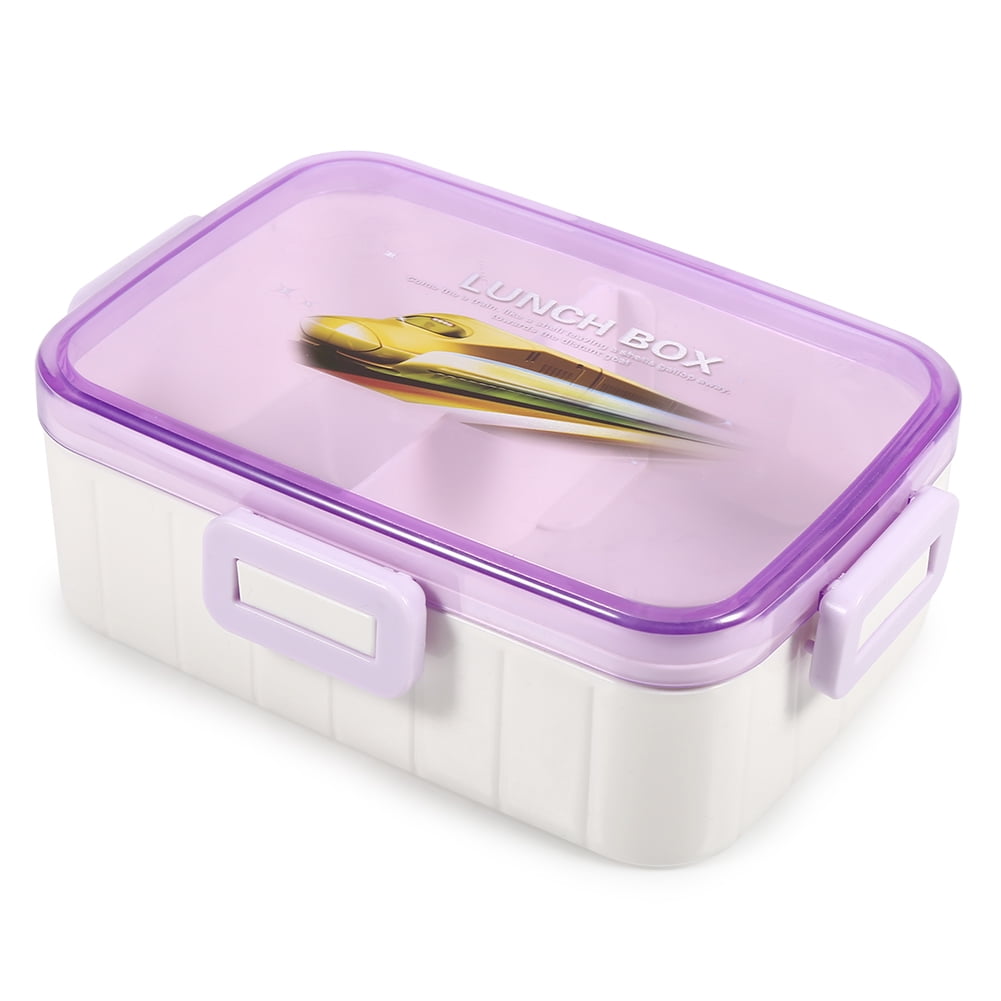 Portable Food Container for Students Large Purple PP Lunch Box Daboolka ...