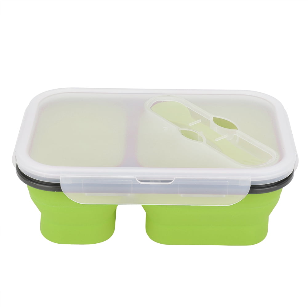 Portable Food Grade Silicone Folding Lunch Box - 1L Food Storage ...