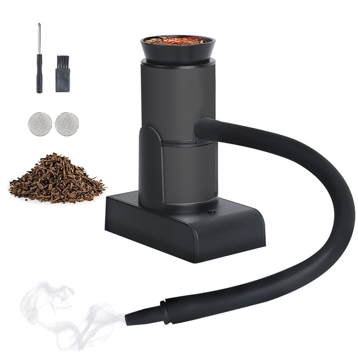 Portable Food Smoker Kit with Wood Chips Battery Powered Cocktail ...