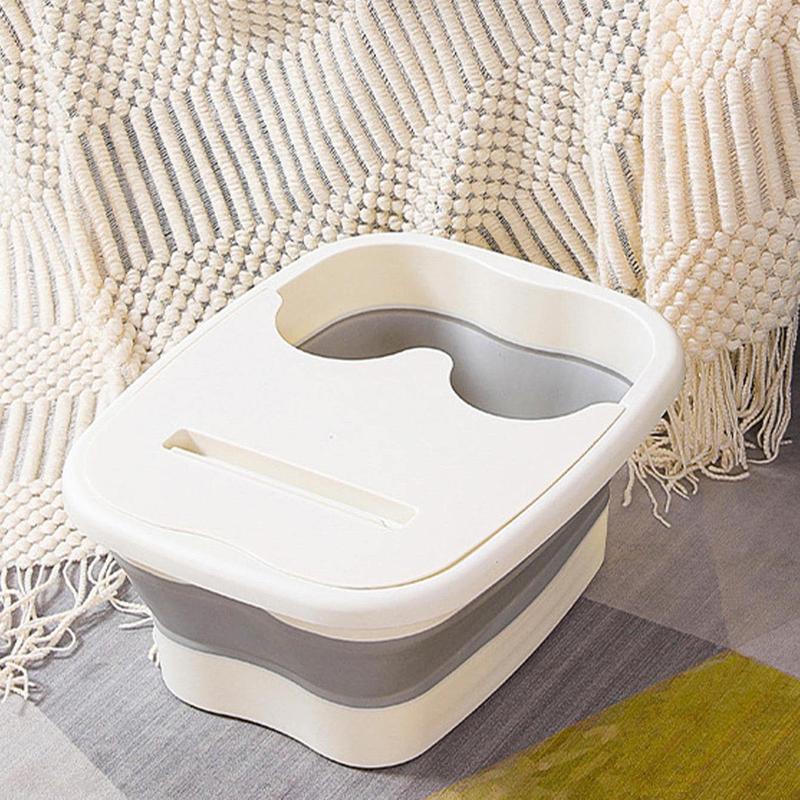 Portable Foot Bath Basin, 1 Count Foldable Massage Foot Bath Tub with ...