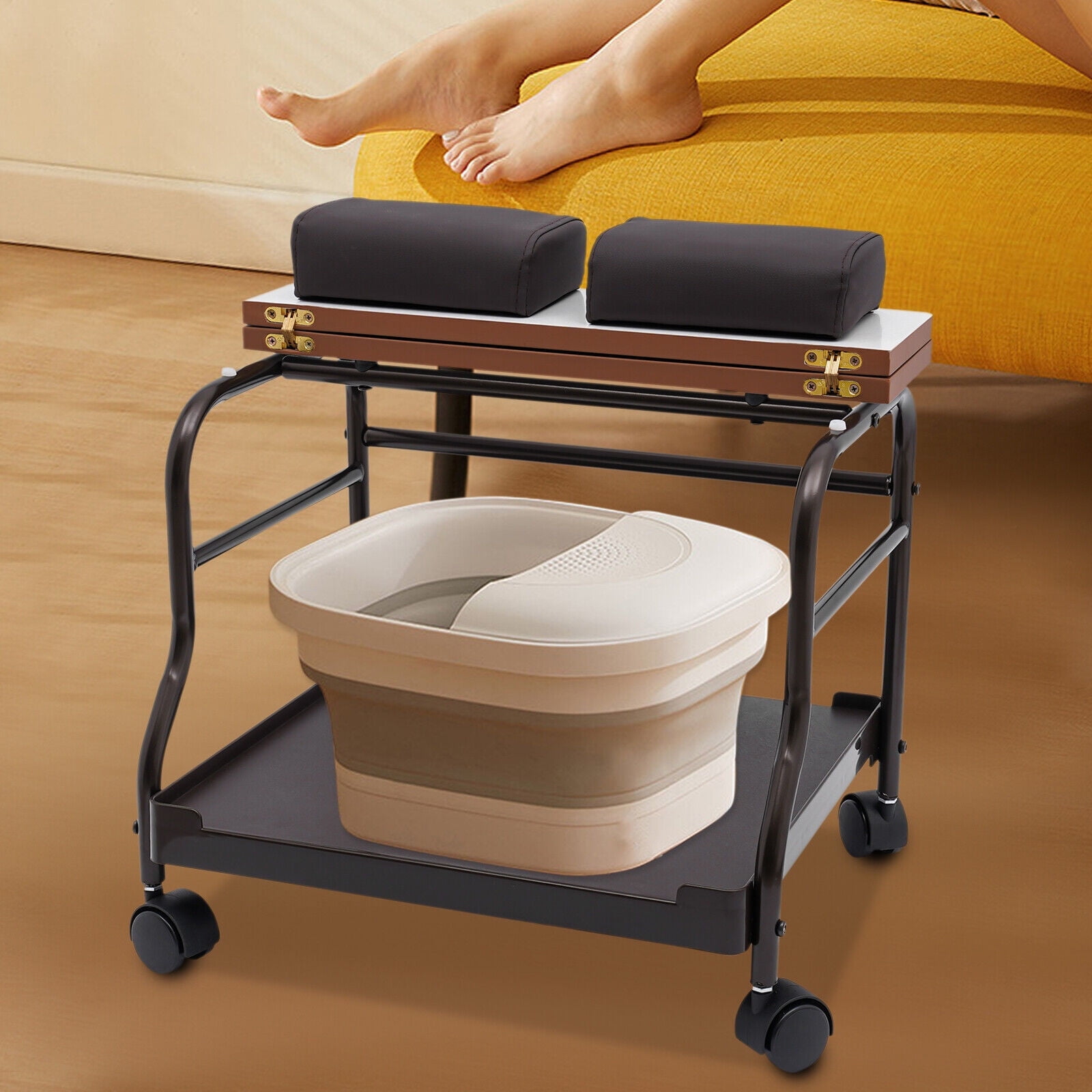 Portable Foot Bath Trolley Cart Beauty Salon Cart Nail Or Foot Bath Spa ...