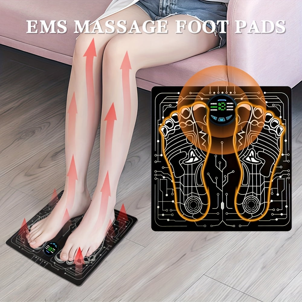 Portable Foot Massage Pad – 150mAh Lithium Battery-Powered, Ergonomic ...