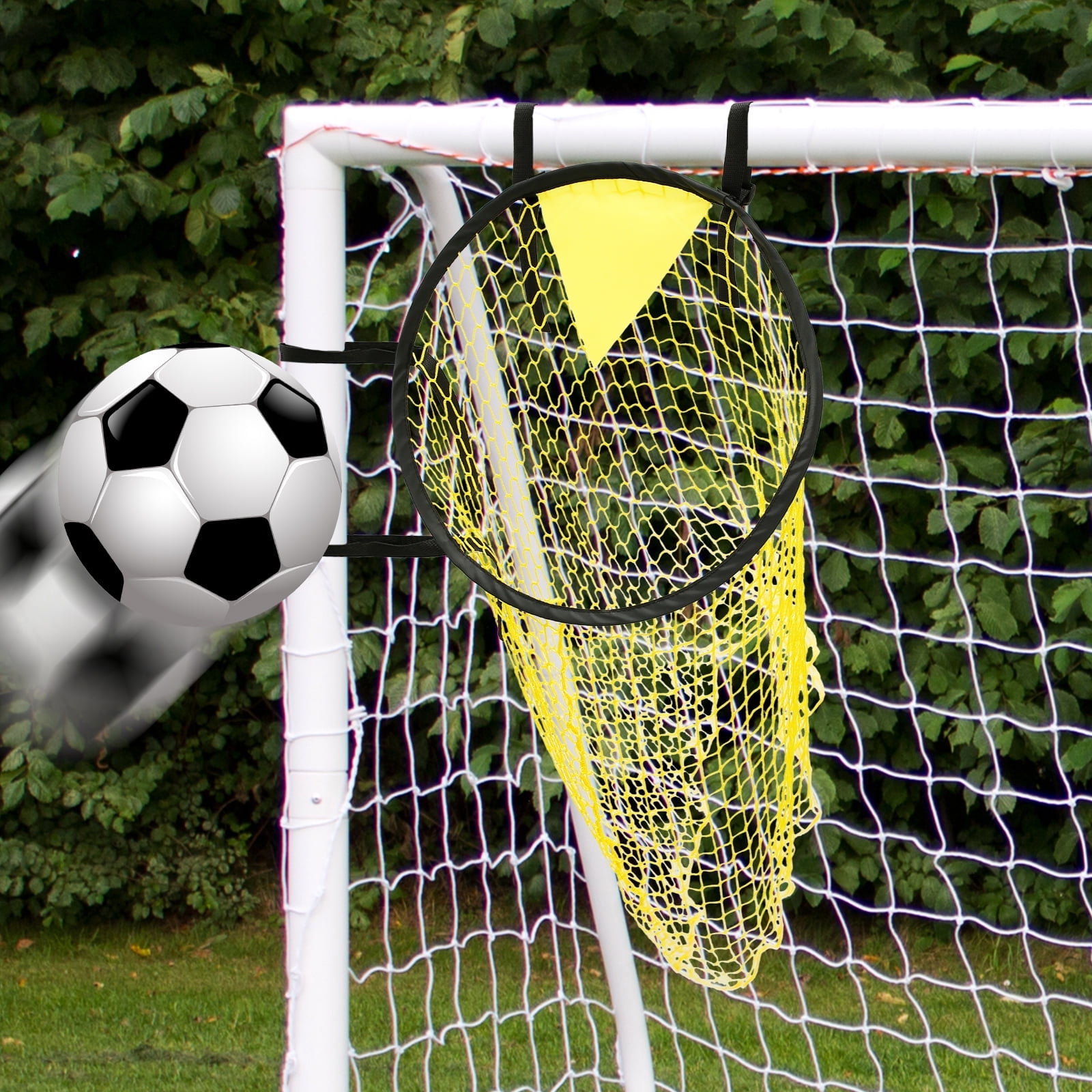 Portable Football Training Net Easy to Attach and Detach, Soccer Goal Target Nets, Football ...
