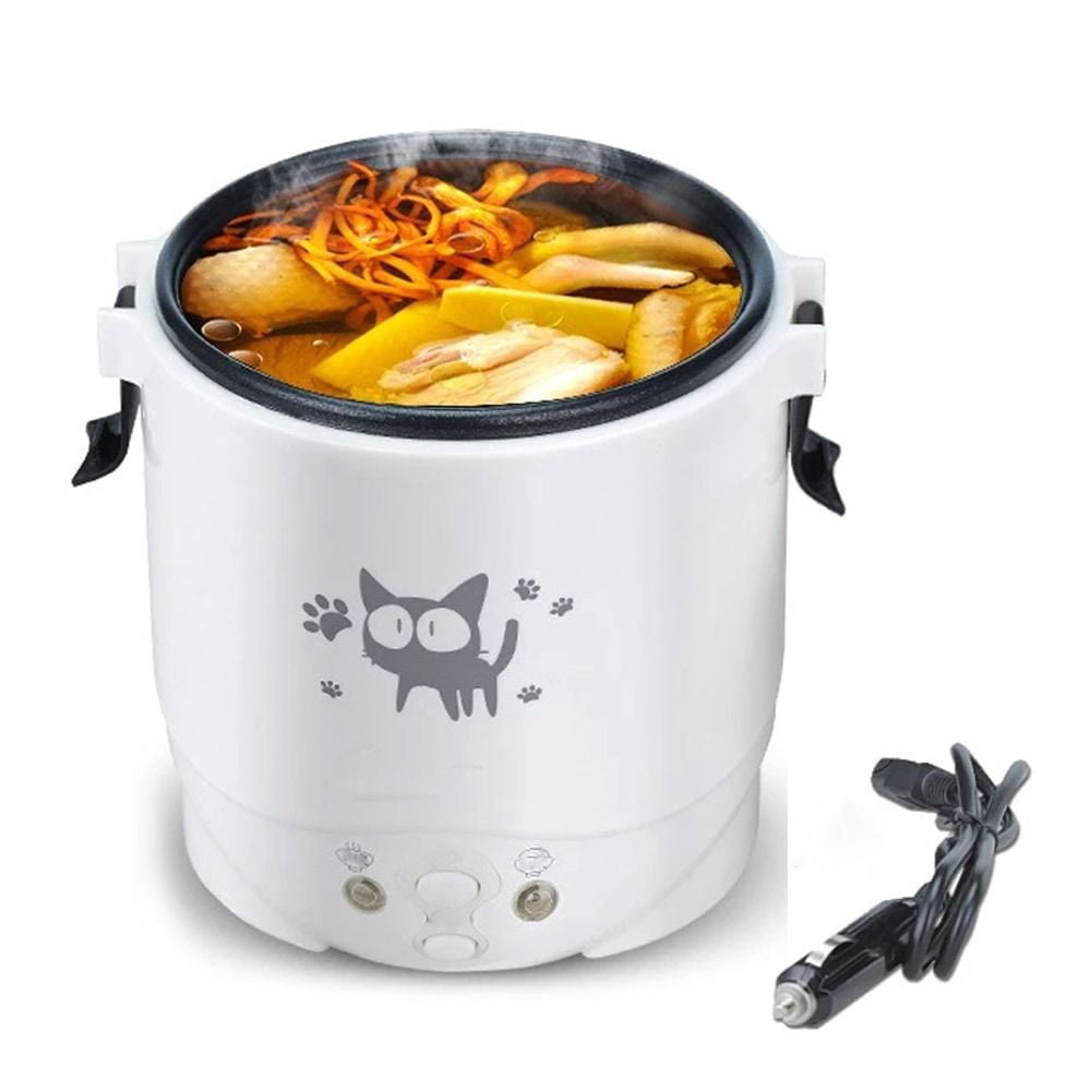 Mini Portable Multicooker for Camping Travel: Home, Car, Truck 12V 24V ...