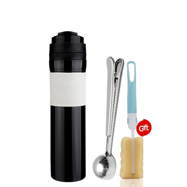 Portable French Press Coffee Tea Mug 12oz with Carry Loop Plastic ...