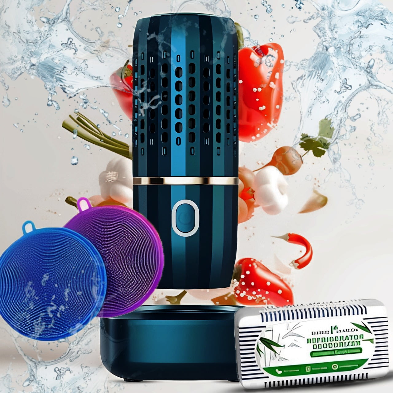 Portable Fruit & Veggie Cleaning Kit and Brush, Waterproof Fruit ...