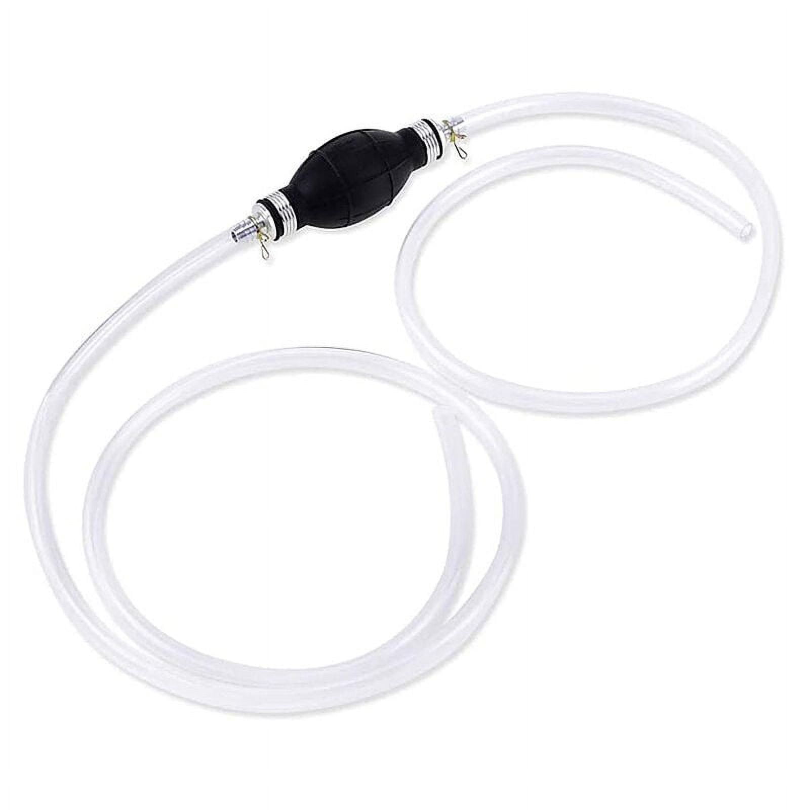 Portable Fuel Transfer Pump, Quick Liquid Flow Gasoline Siphon Hose ...