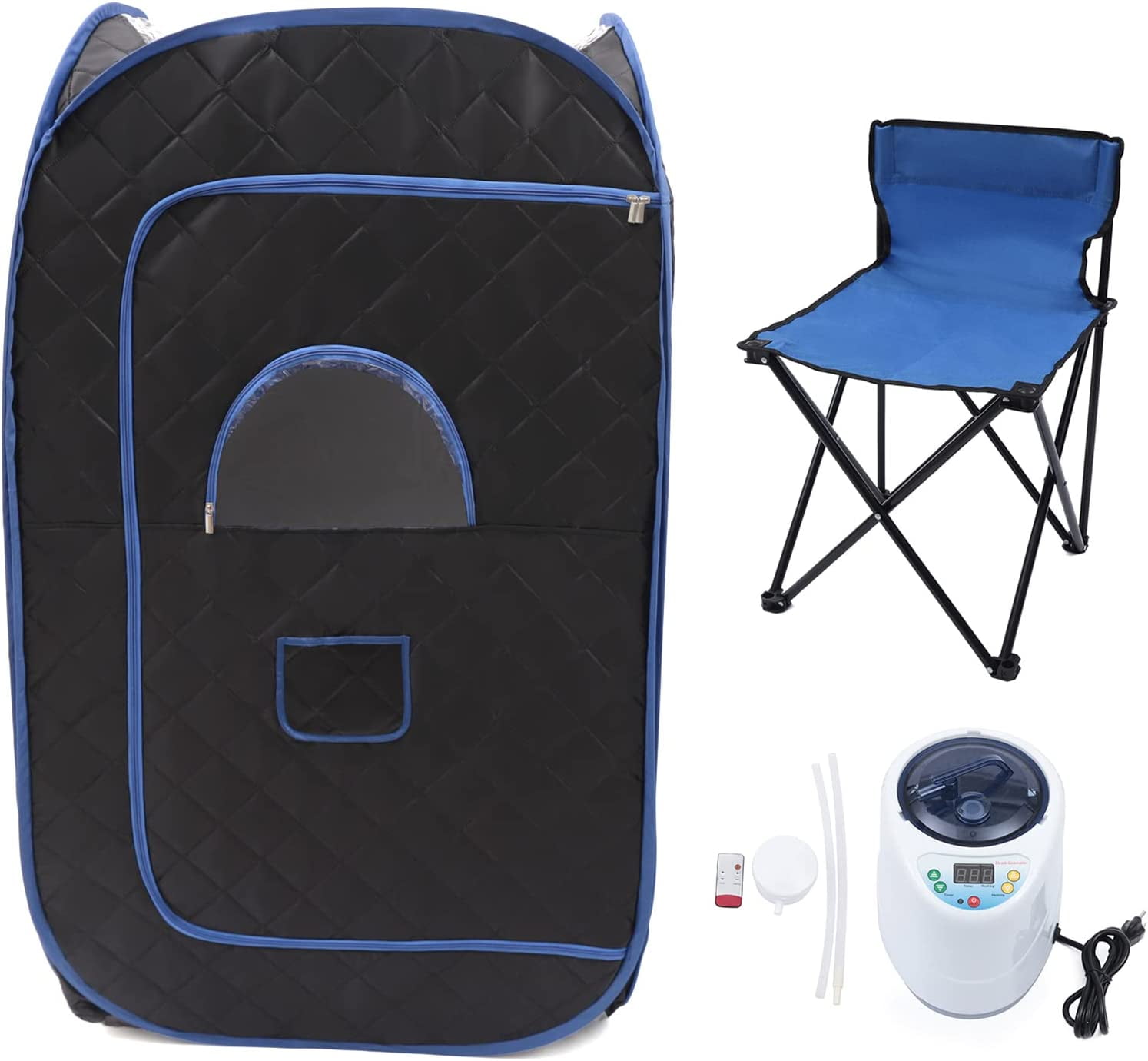 Portable Full Body Steam Sauna Set, Home Personal Steam Sauna Box with ...