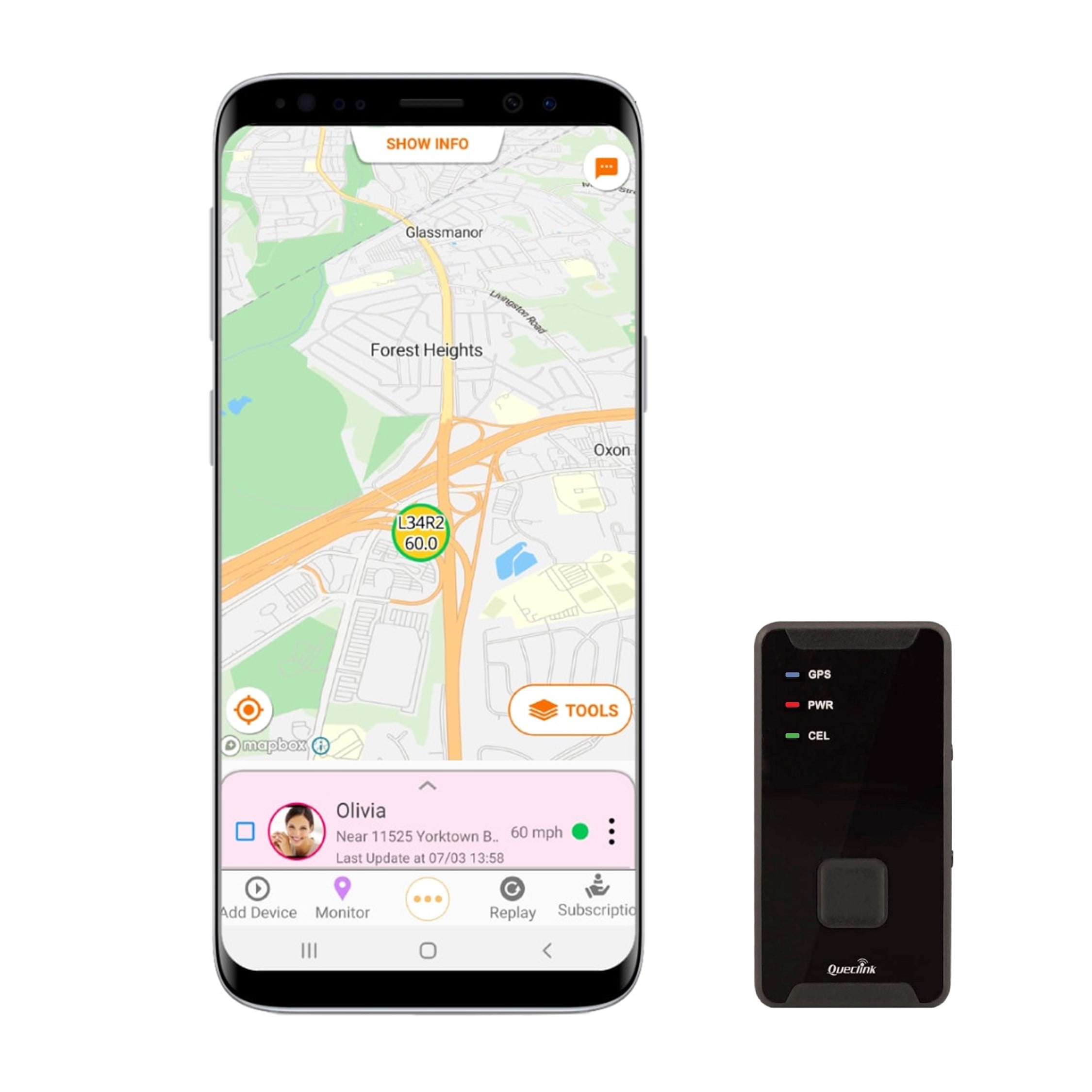 Portable GPS Tracker-Spectrum Smart Portable GPS Tracker-Low Monthly ...