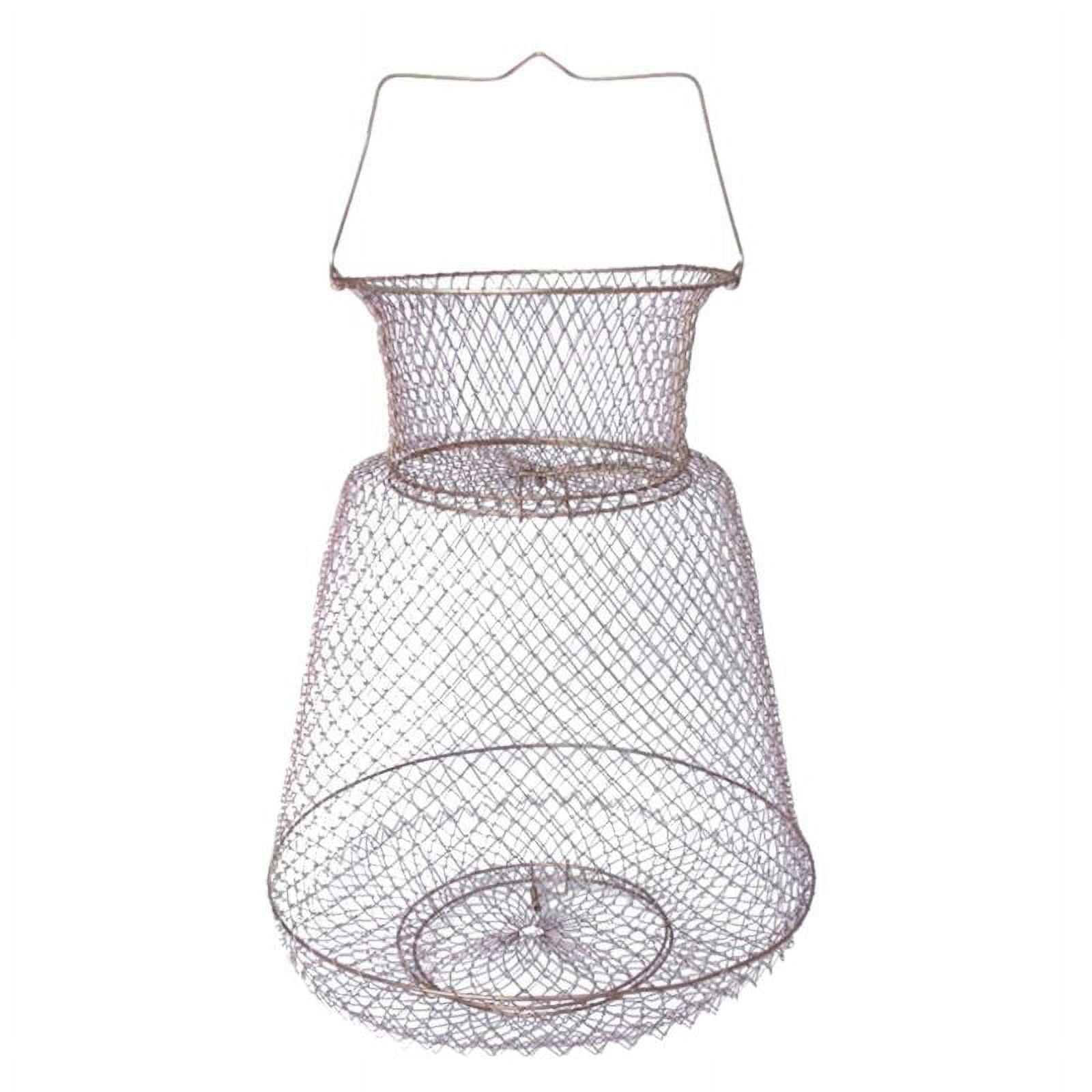 Portable Galvanized Steel Wire Fish Baskets, Collapsible Wire Fish ...