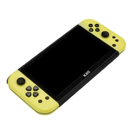 Portable Gaming Console, X80 7-inch 16GB 10000 Nostalgic Games Support ...