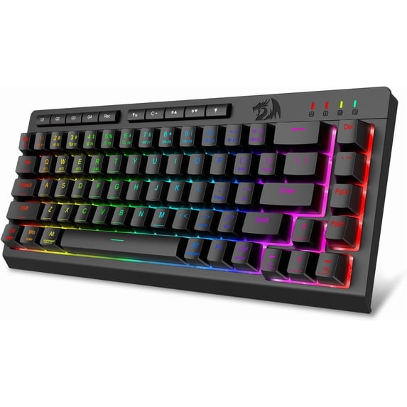 Portable Gaming Keyboard, /2.4GHz/USB-C Wired, RGB Backlit, 60% Mini ...