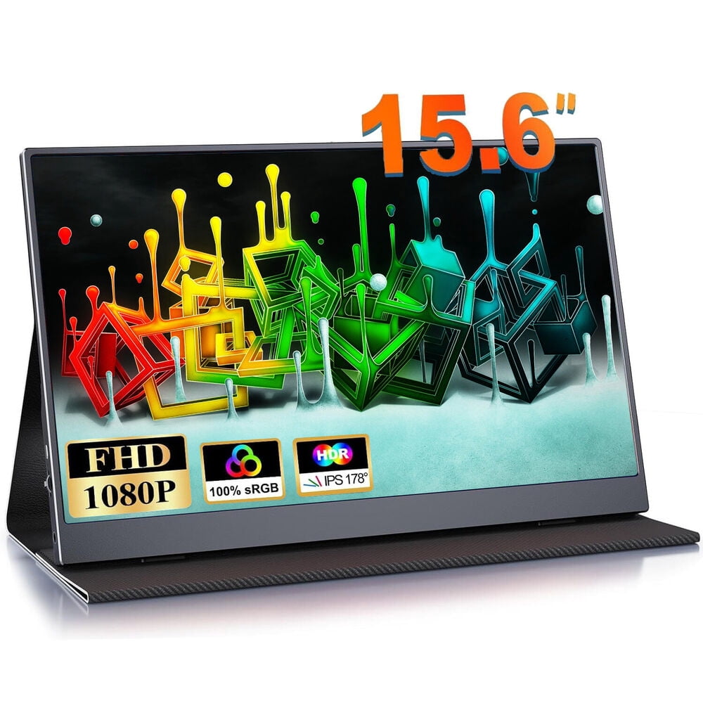 Portable Gaming Monitor 15.6" 1920x1080 Extender Monitor Freesync ...
