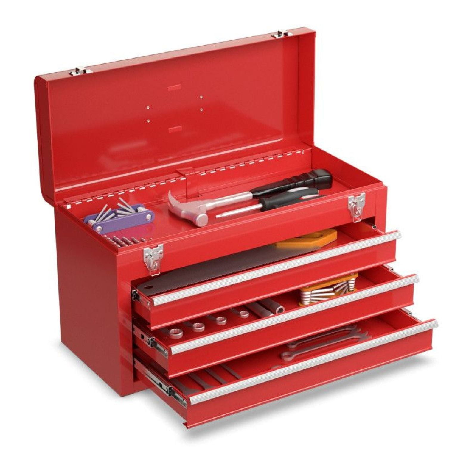 Portable Garage Mechanic Tool Cabinet Box with 3 Drawers - Walmart.com
