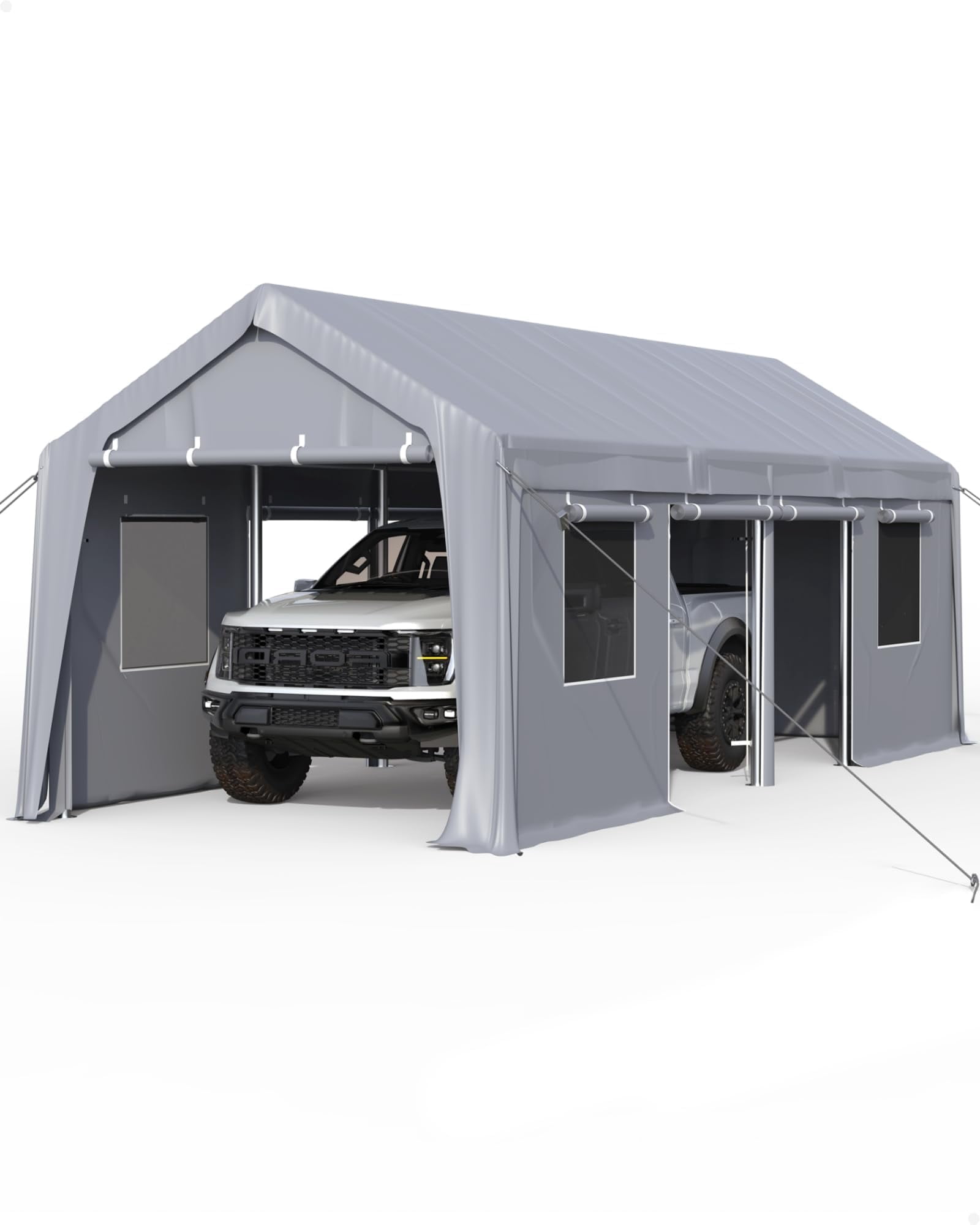 Portable Garage Tent Shelter,Carport Replacement Zipper Door for ...