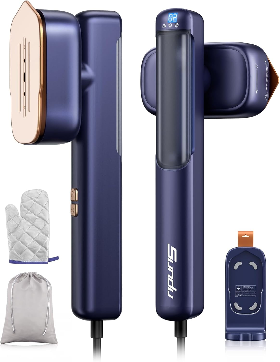 Portable Garment Steamer for Clothes, Handheld Travel Iron with 100 ...