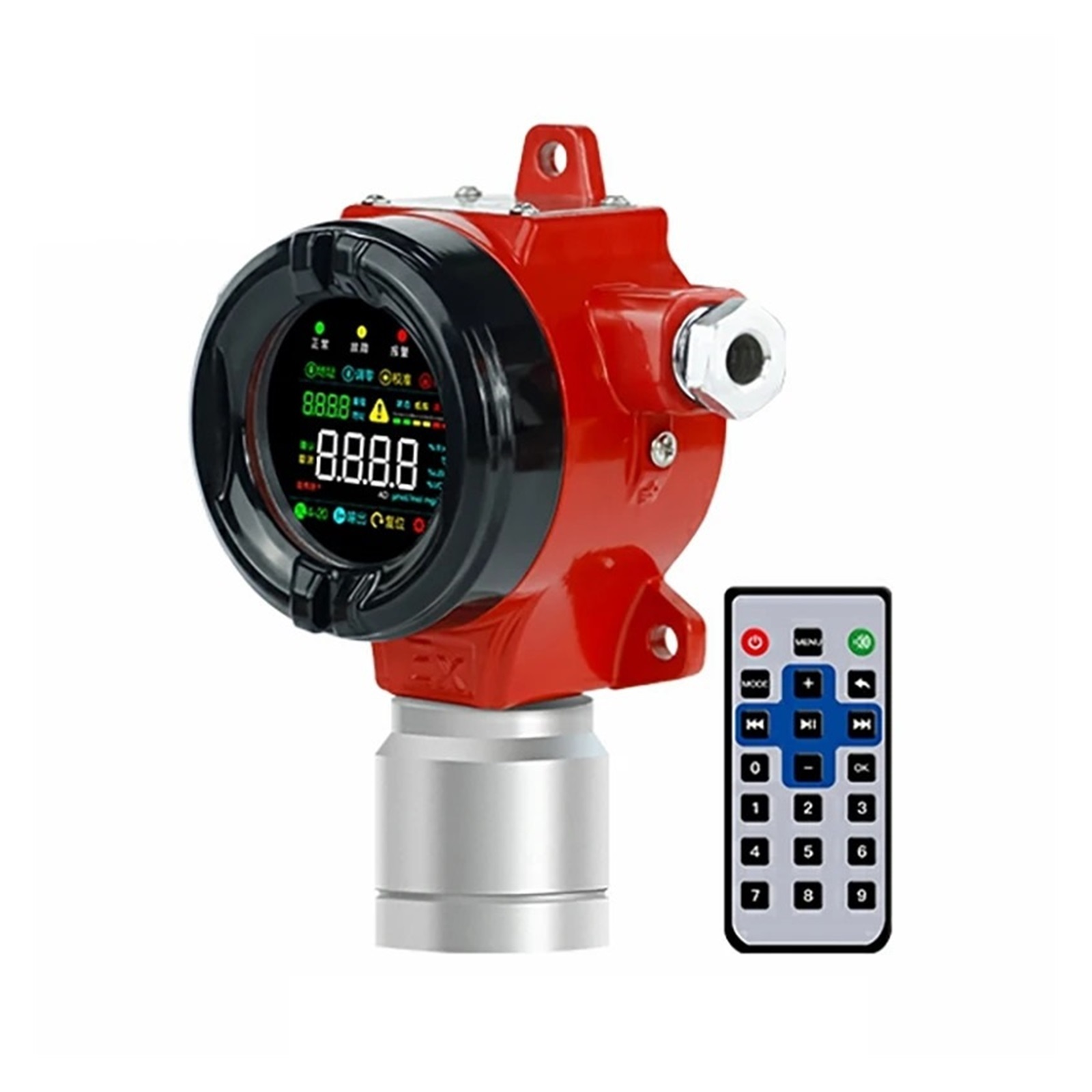 Portable Gas Detector, 4-20MA RS485 Fixed Explosion-proof Combustible Gas Detection Analyzers CO ...