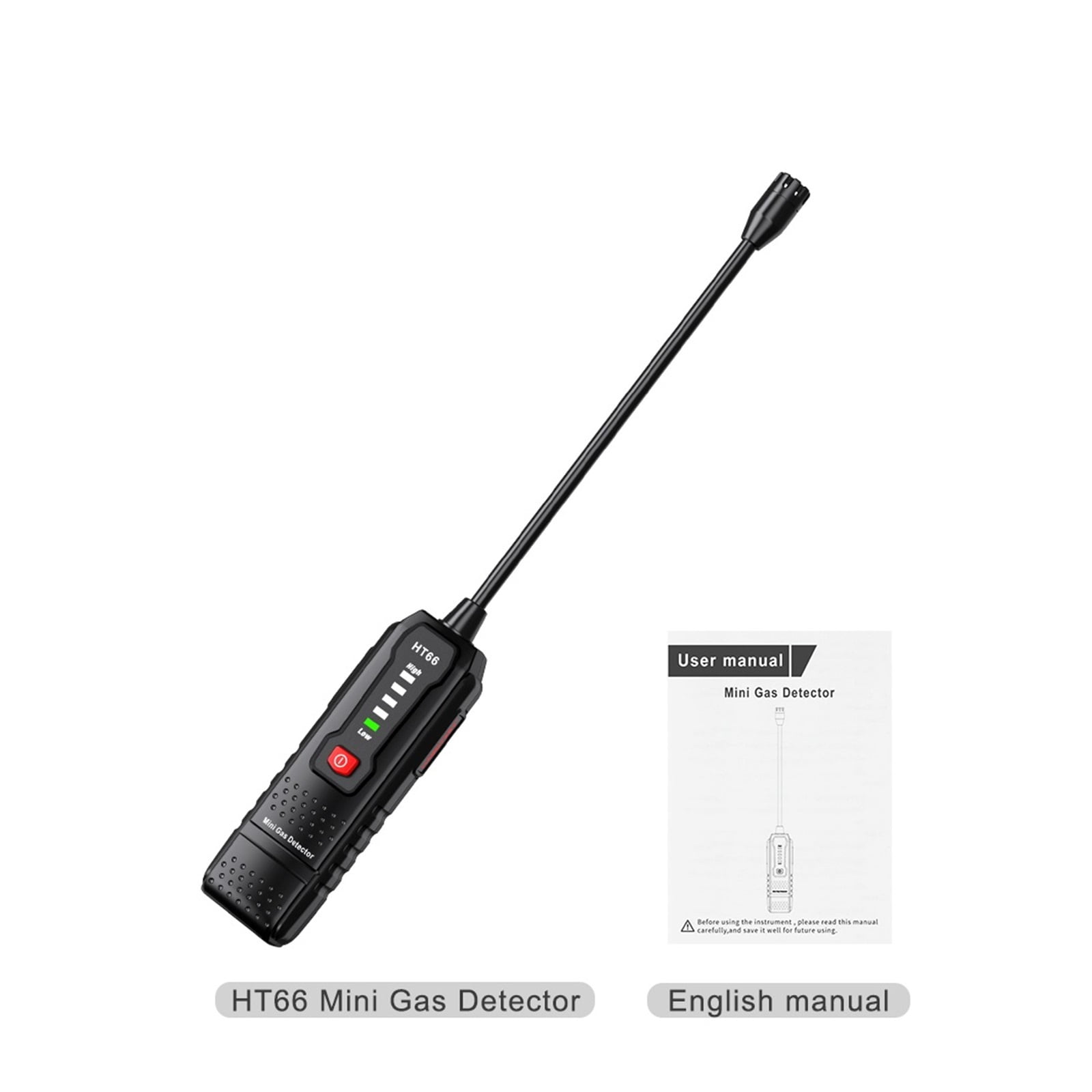 Portable Gas Detector, HT66 Gas Leak Detector Combustible Flammable ...
