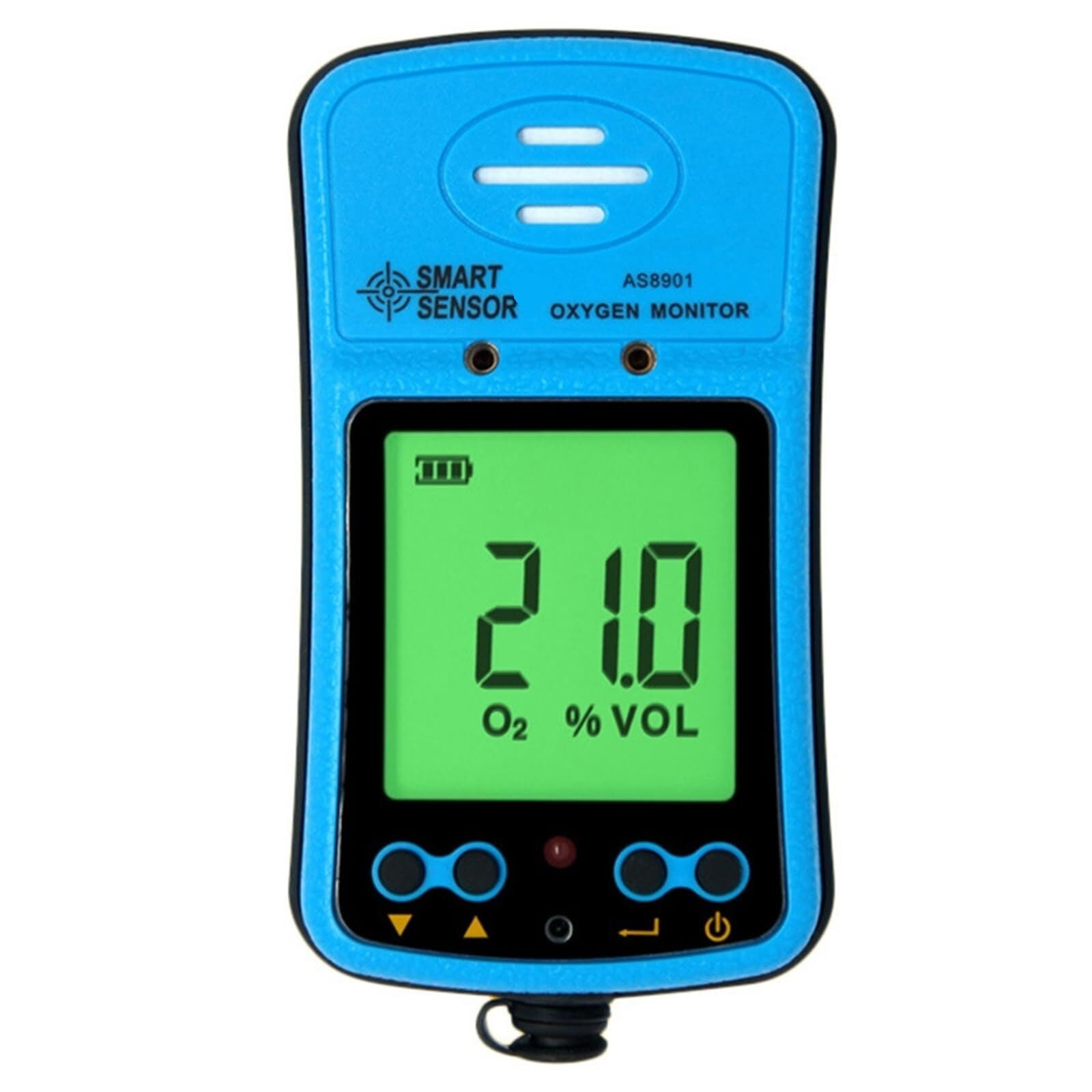 Portable Gas Detector, LCD Display Gas Sniffer Alarm, O2 Concentration ...