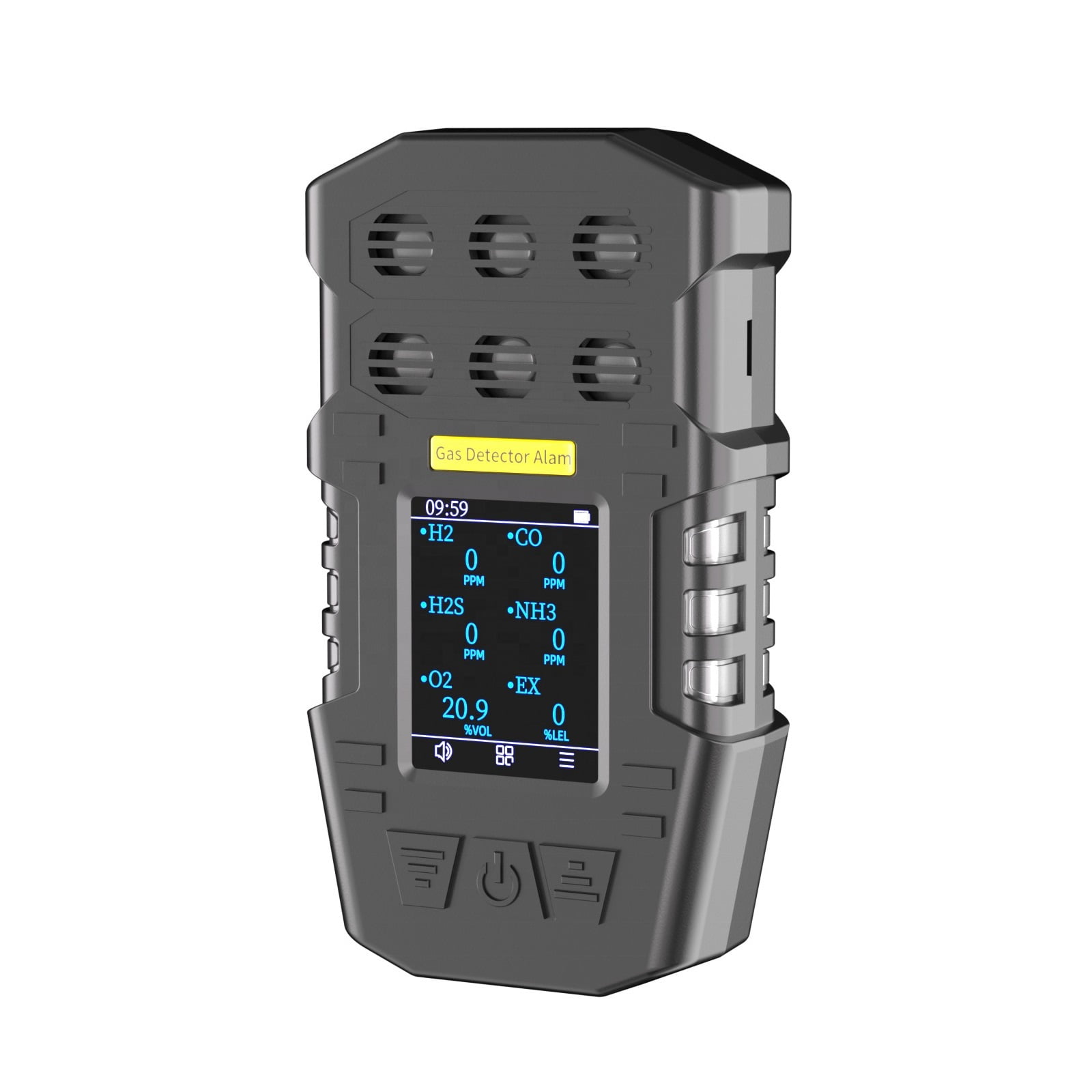 Portable Gas Detector, S318 Portable Multi Gas Detector 6 In 1 Gas ...