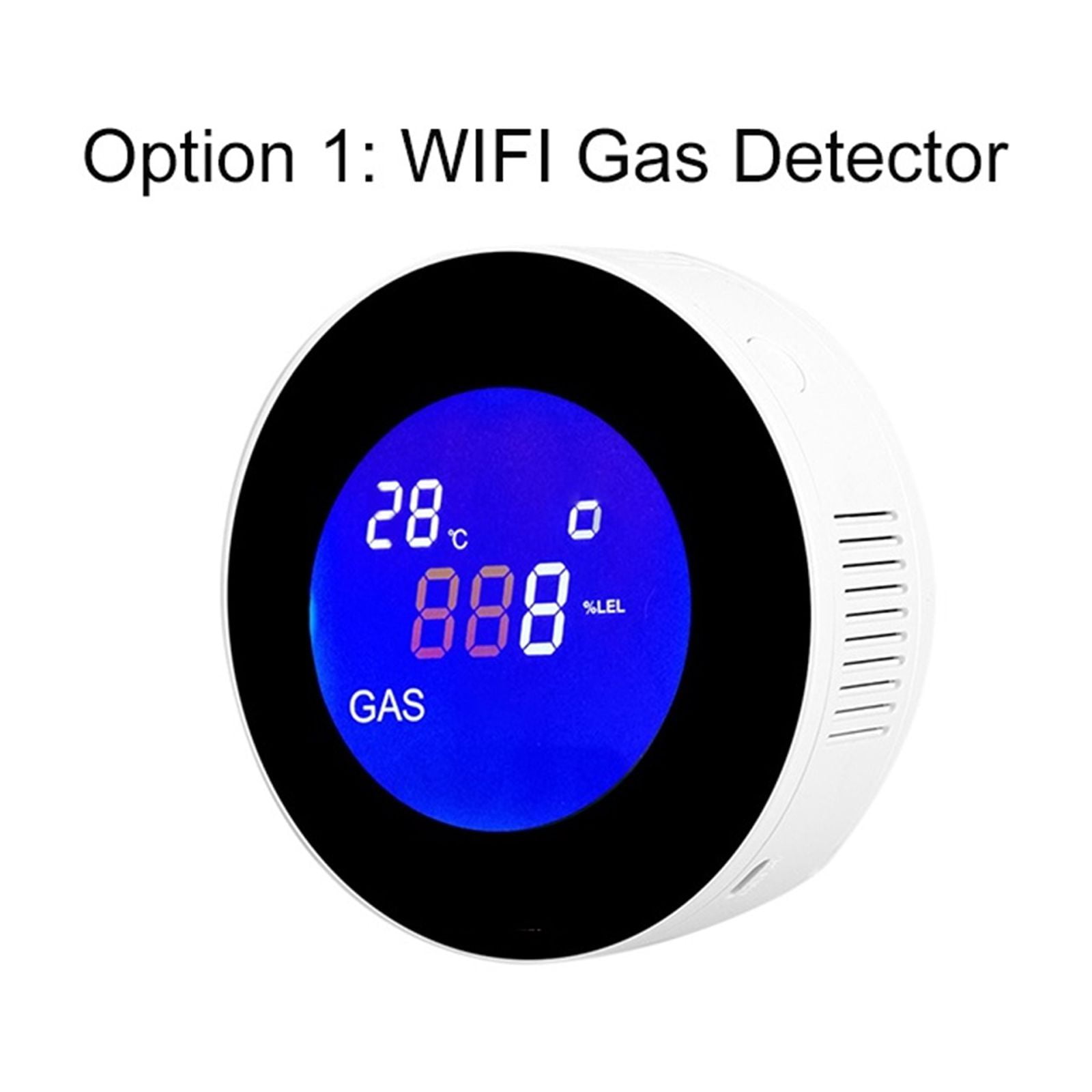 Portable Gas Detector, WIFI Natural Gas Detector With Electric Solenoid Valve Automatic Smart ...