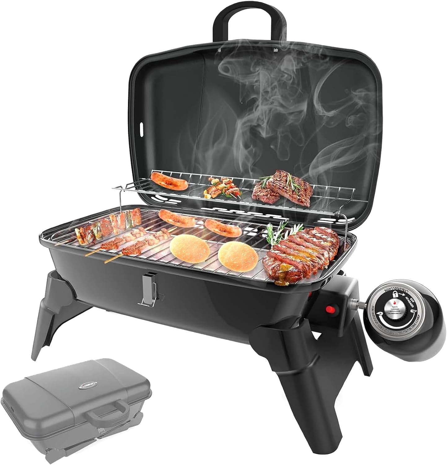 Portable Gas Grill 189 Square Inches, Small Propane Grills, Camping ...