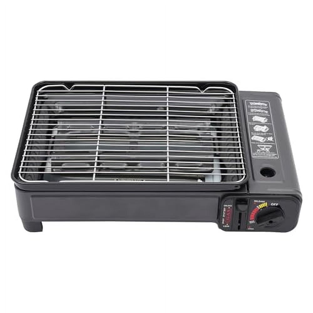 Portable Gas Grill,Mini Portable Butane Stove,Adjustable Firepower ...