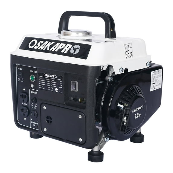 Portable Gas Powered Generator, 900W Peak, 800W Rated, Low Noise ...