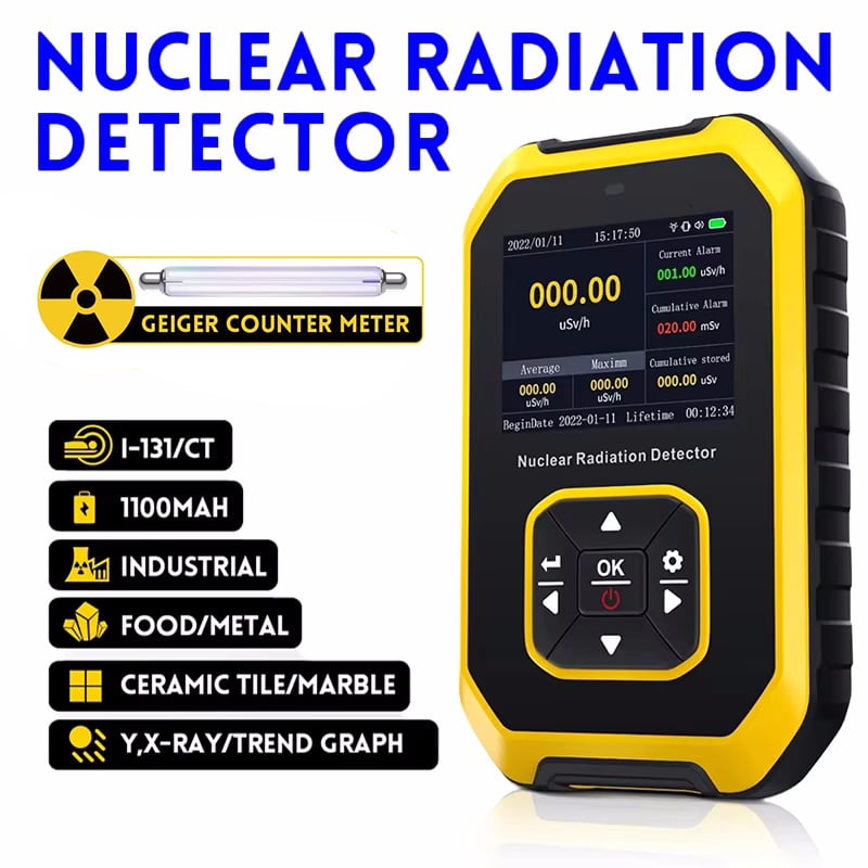 Portable Geiger Counter, Nuclear Radiation Detector, Personal Dosimeter ...