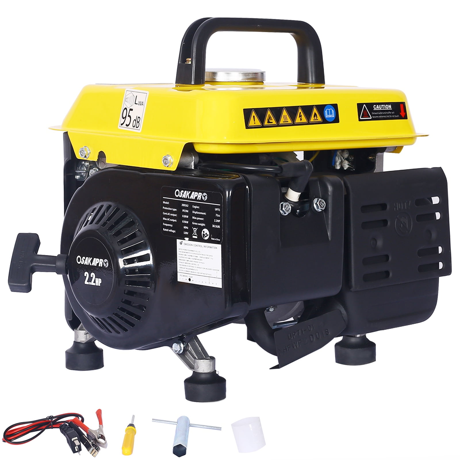 Portable Generator Gas Powered, Home Backup Generator Low Noise, 71CC ...