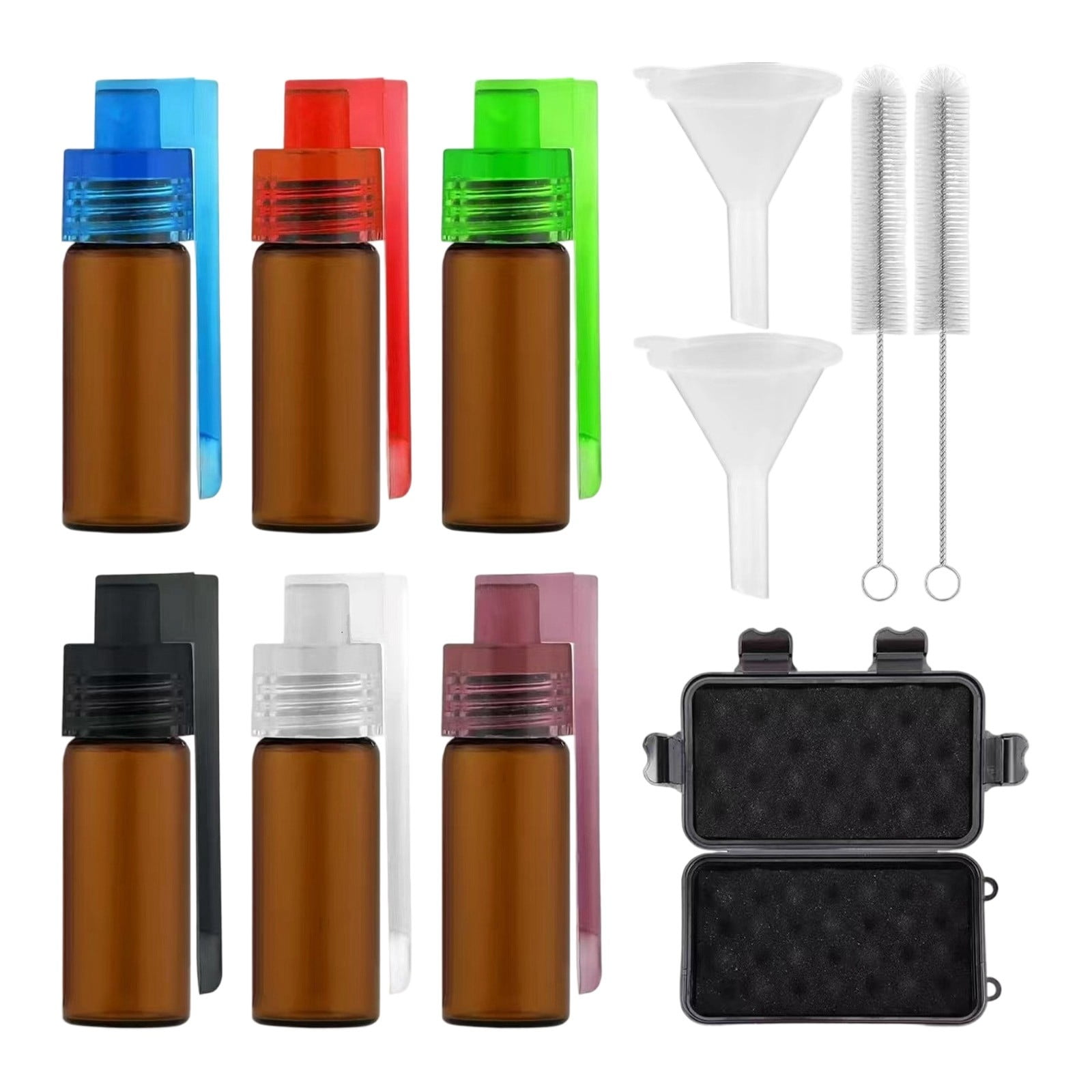 Portable Glass Dispenser With Mini Spoon For Camping Kitchen Food ...