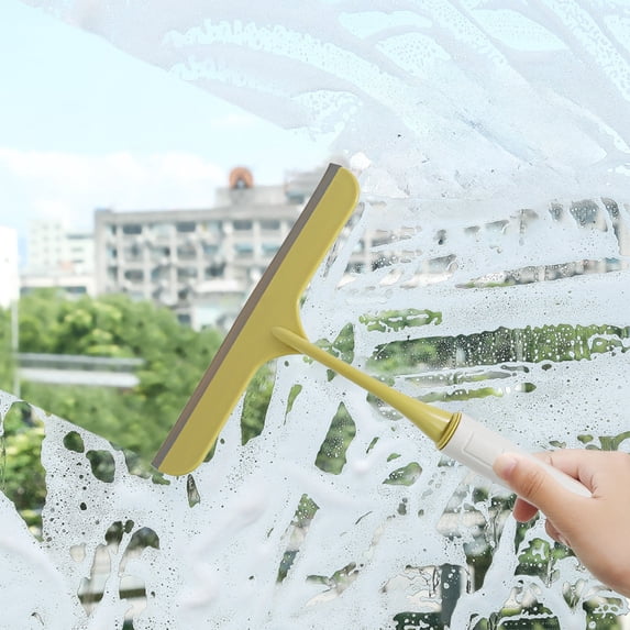 Portable Glass Scraper with Soft Rubber Blade, Handheld Window and ...