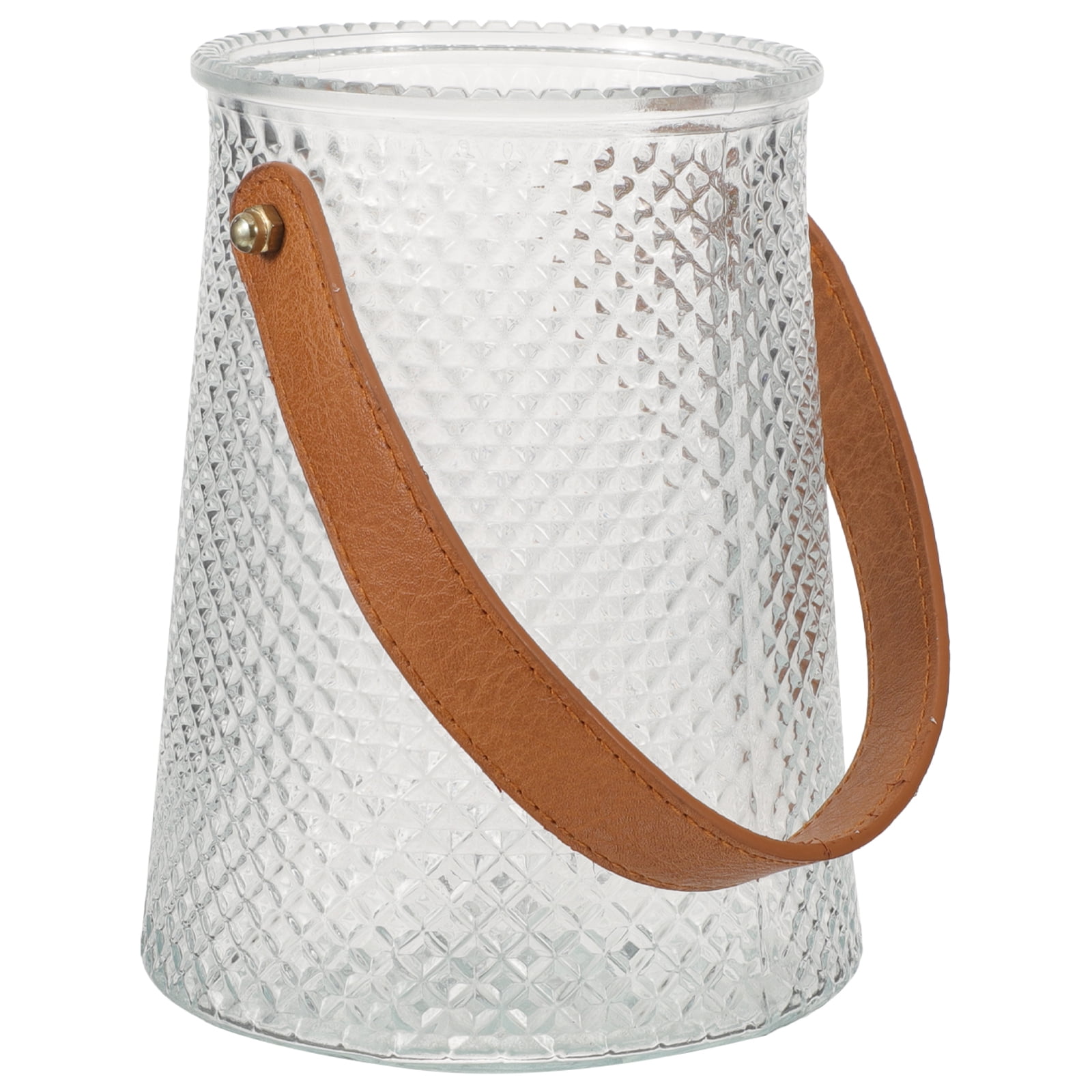 Portable Glass Vase Bag Flower Pu House Decorations for Home - Walmart.com