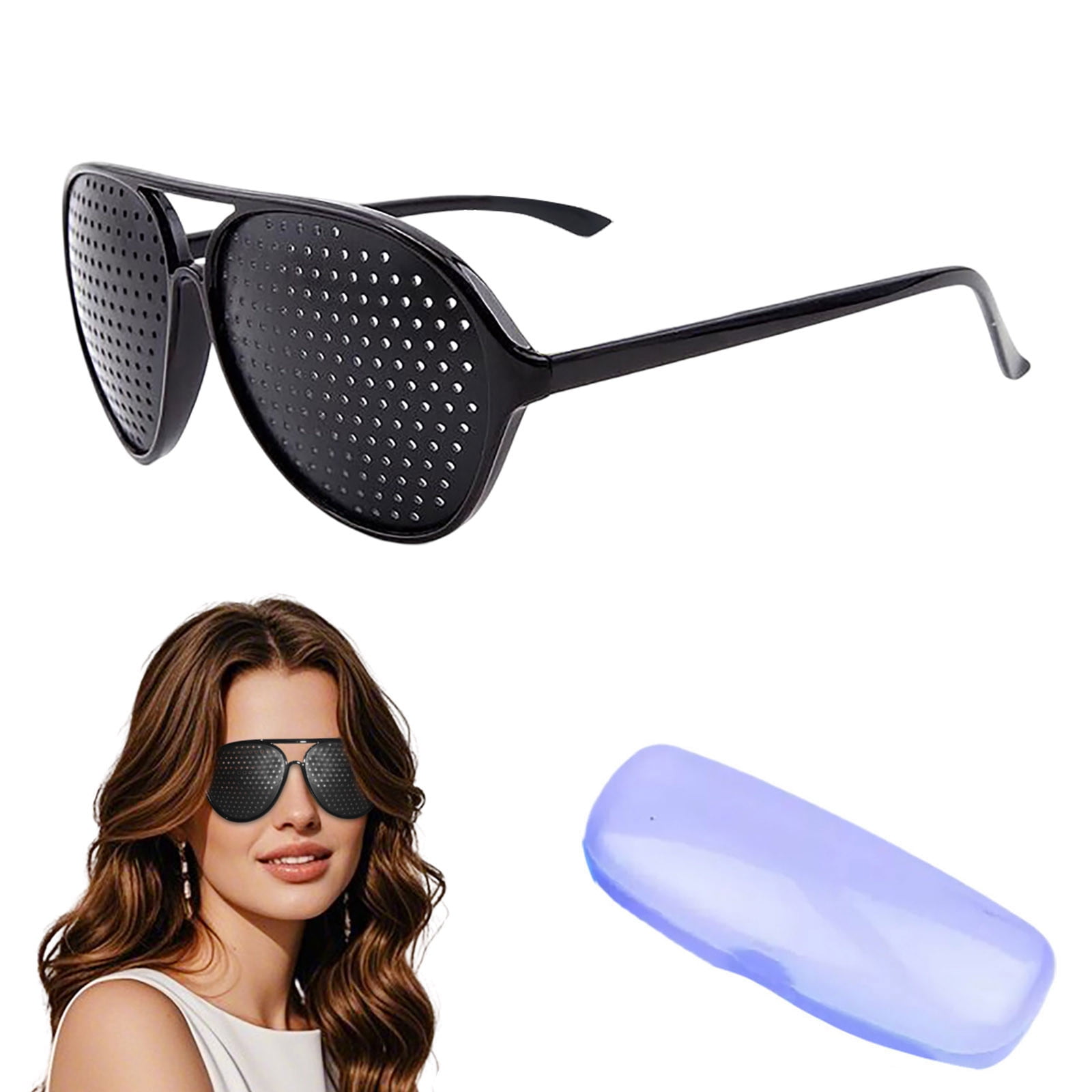 Portable Glasses Case Plastic Transparent Glasses Storage Case Eyeglass ...