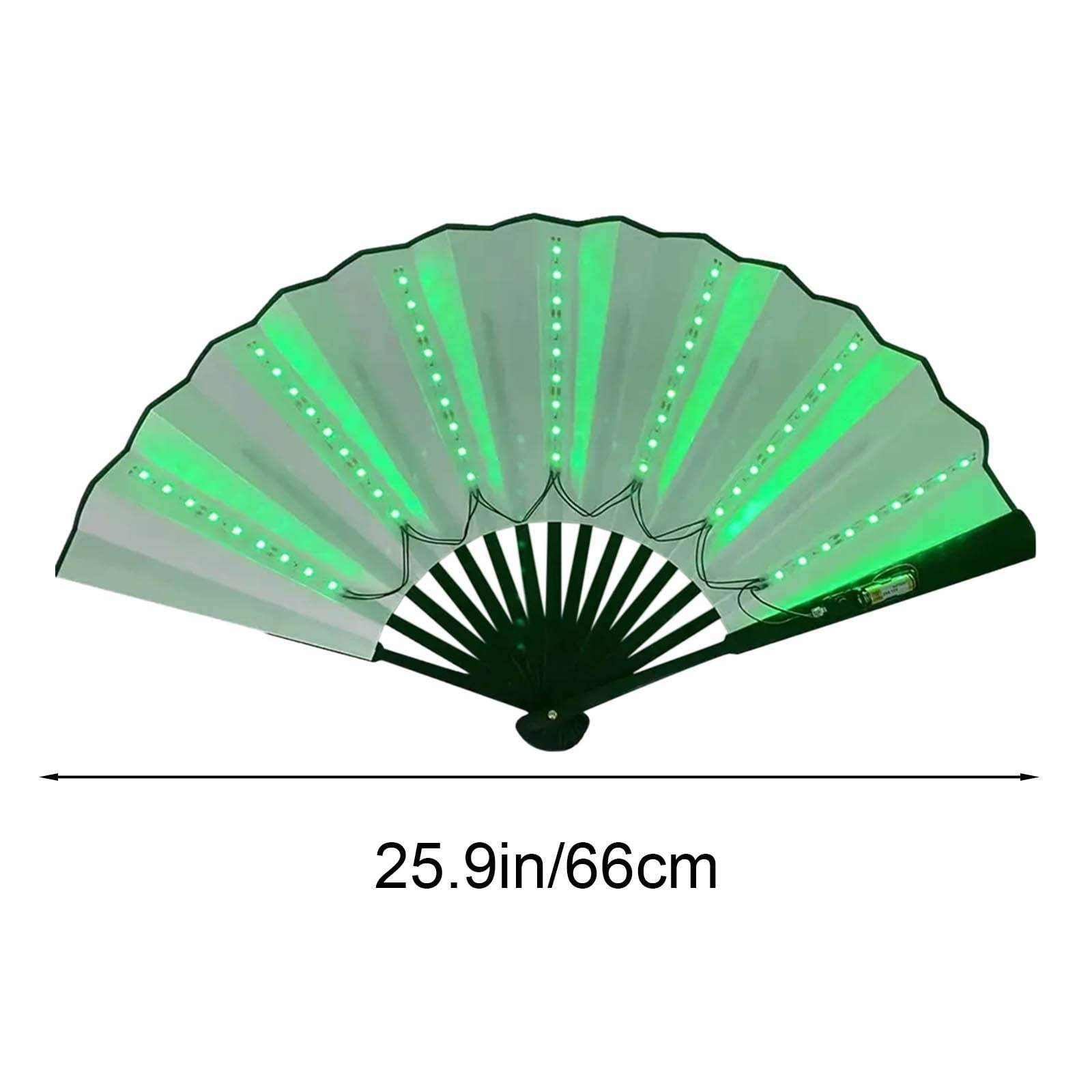A Portable Glow Holographic Folding Clap Fan For Line Dancing Party ...