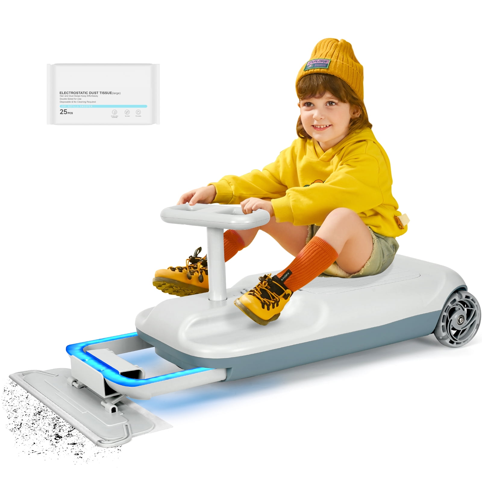 Portable Go Kart, 12v Ride on Race Car, Variable Speed for Kids, 5 ...