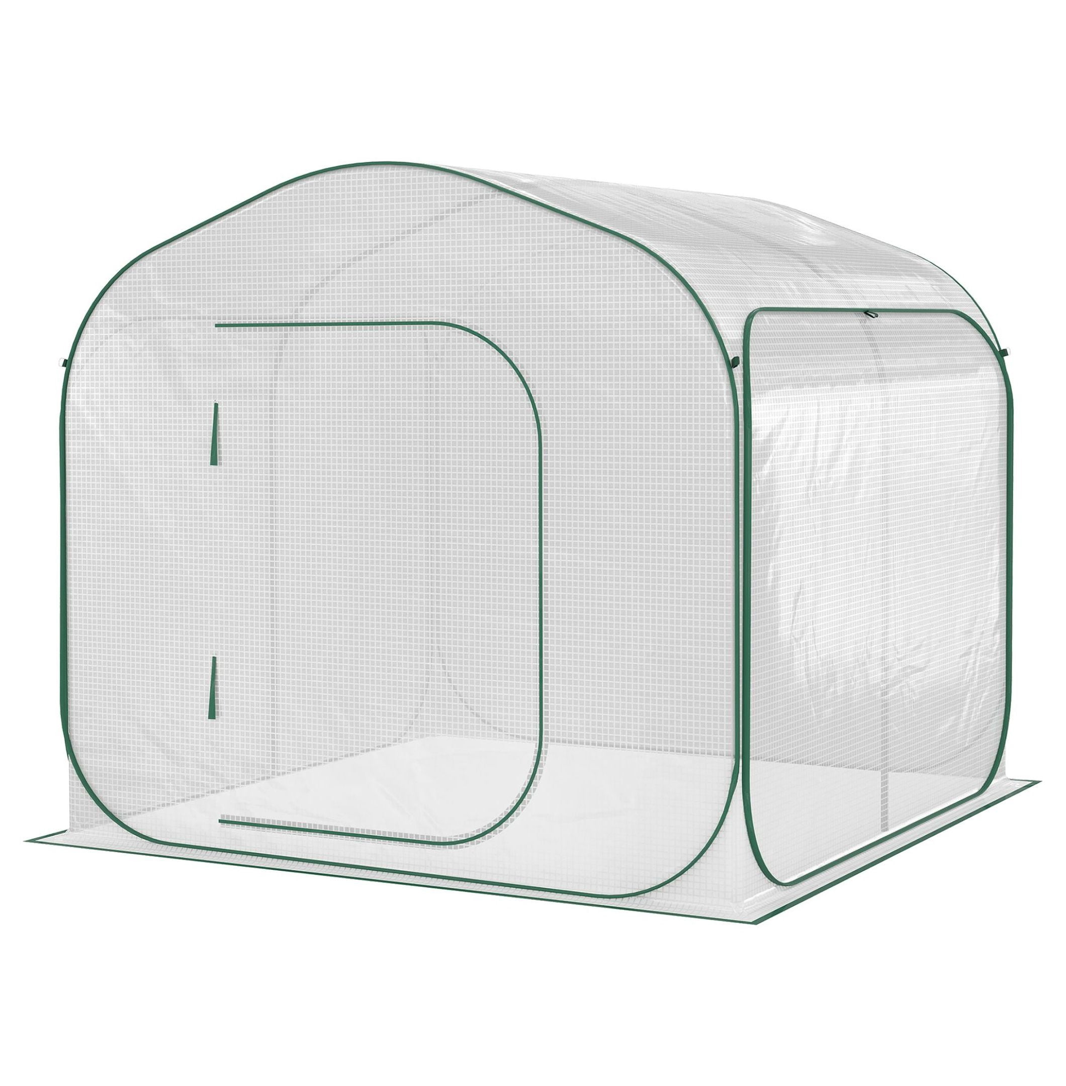 Portable Greenhouse 7x7x6, Outdoor Walk-in Garden Canopy, Pop-Up Zipper ...